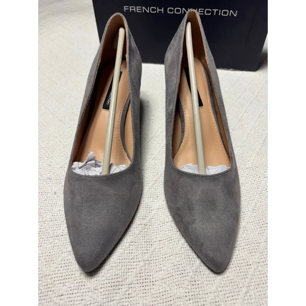 French Connection | Shoes | Nib French Connection Kate Grey Suede ...
